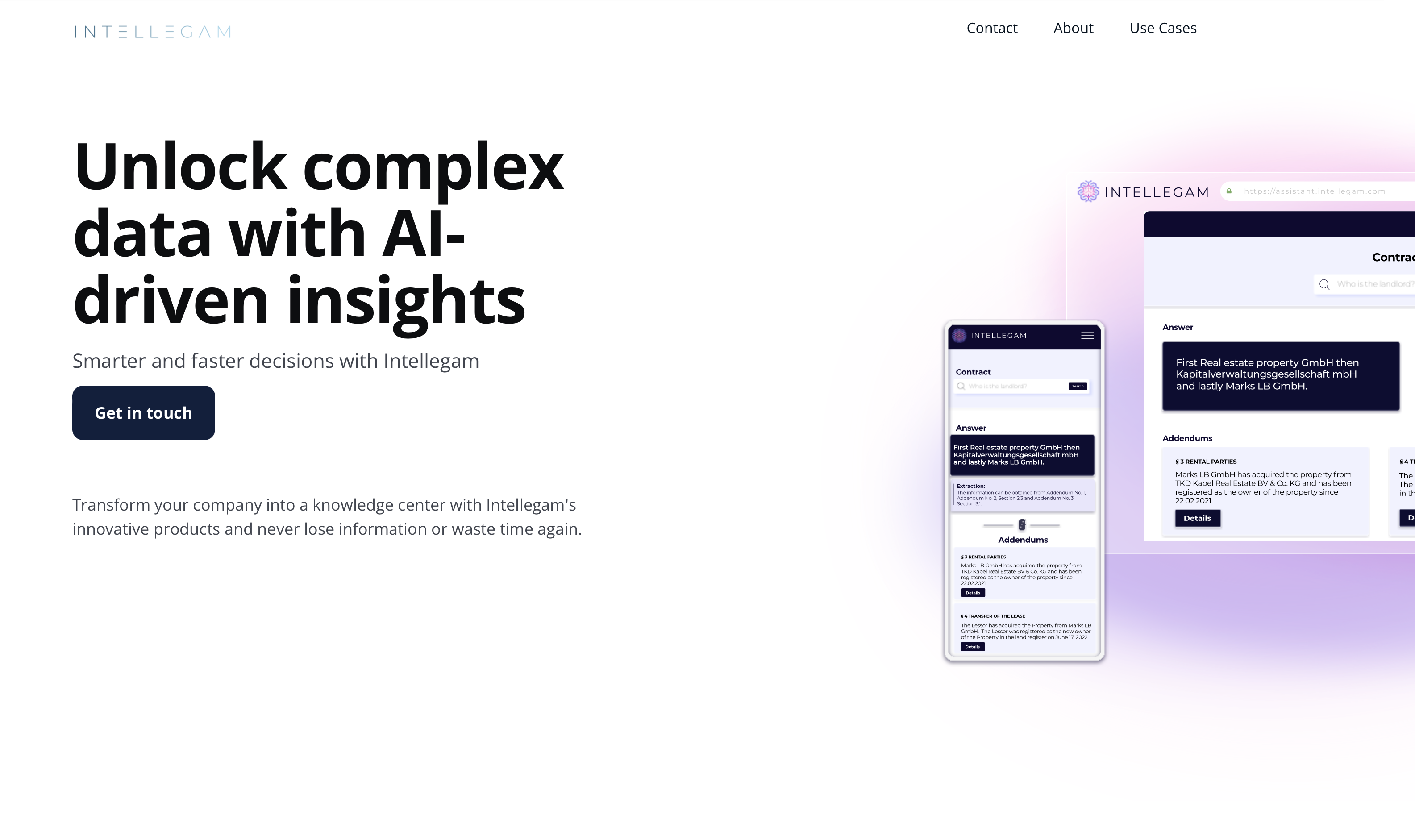 Home - Intellegam Reinventing Search